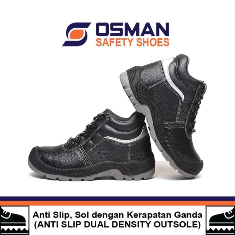 Promo Sepatu Safety Osman Safety Shoes Mid Cut Ujung Besi Tipe Os-pug ...