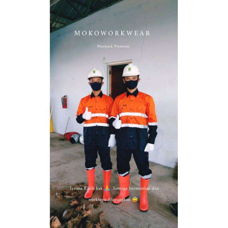 Promo KATELPAK LAPANGAN wearpak proyek bengkel mahasiswa kantor outdoor ...