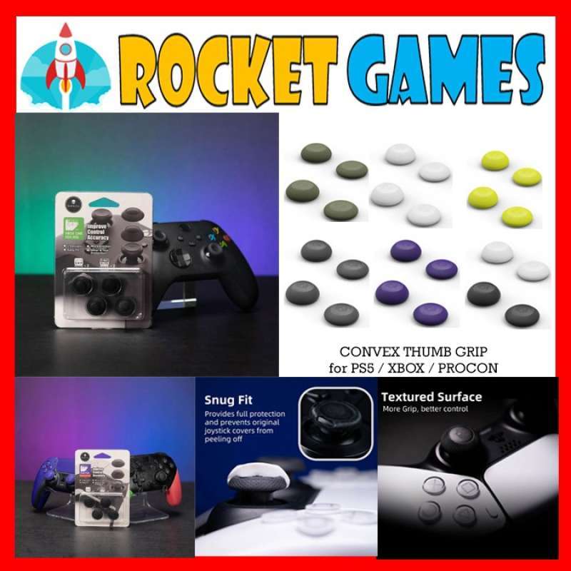 Jual Skull & Co. Convex Thumb Grip Set Analog Caps For Xbox/ns Pro/ps4 ...