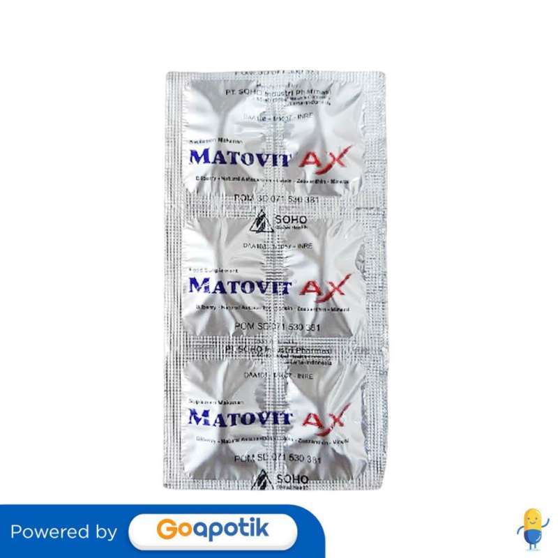 Jual MATOVIT AX STRIP 6 TABLET di Seller Apotek Asyifa Depok - Sukamaju ...