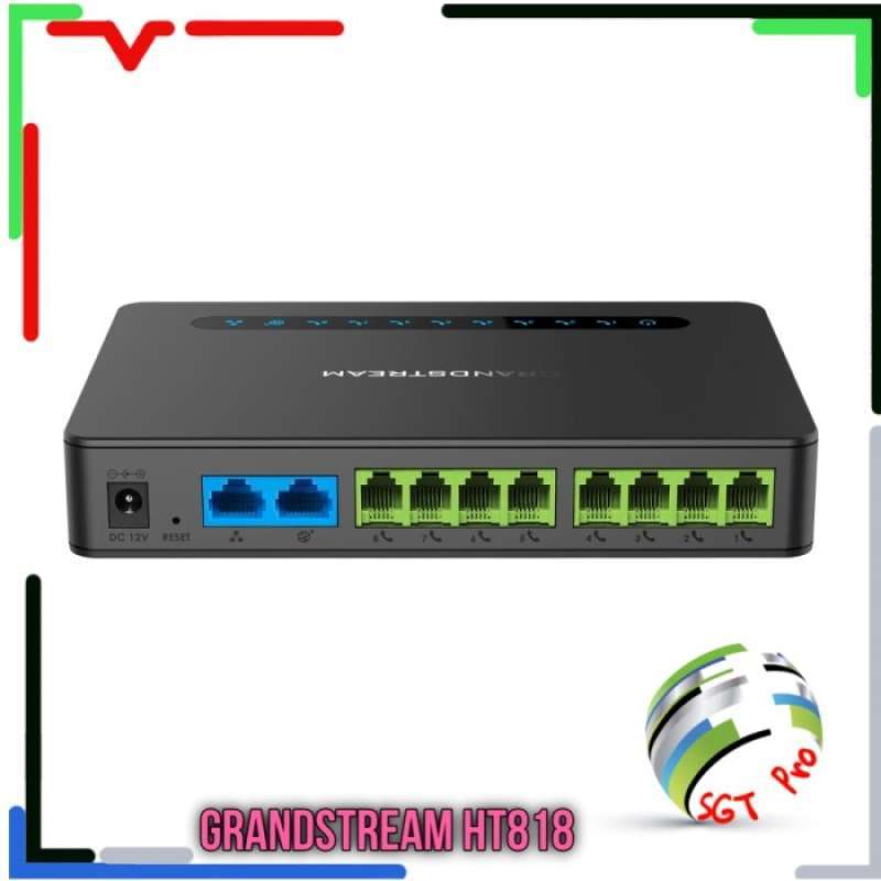 Promo Grandstream HT818 - 8FXS VoIP Analog Gateway with Gigabit NAT ...
