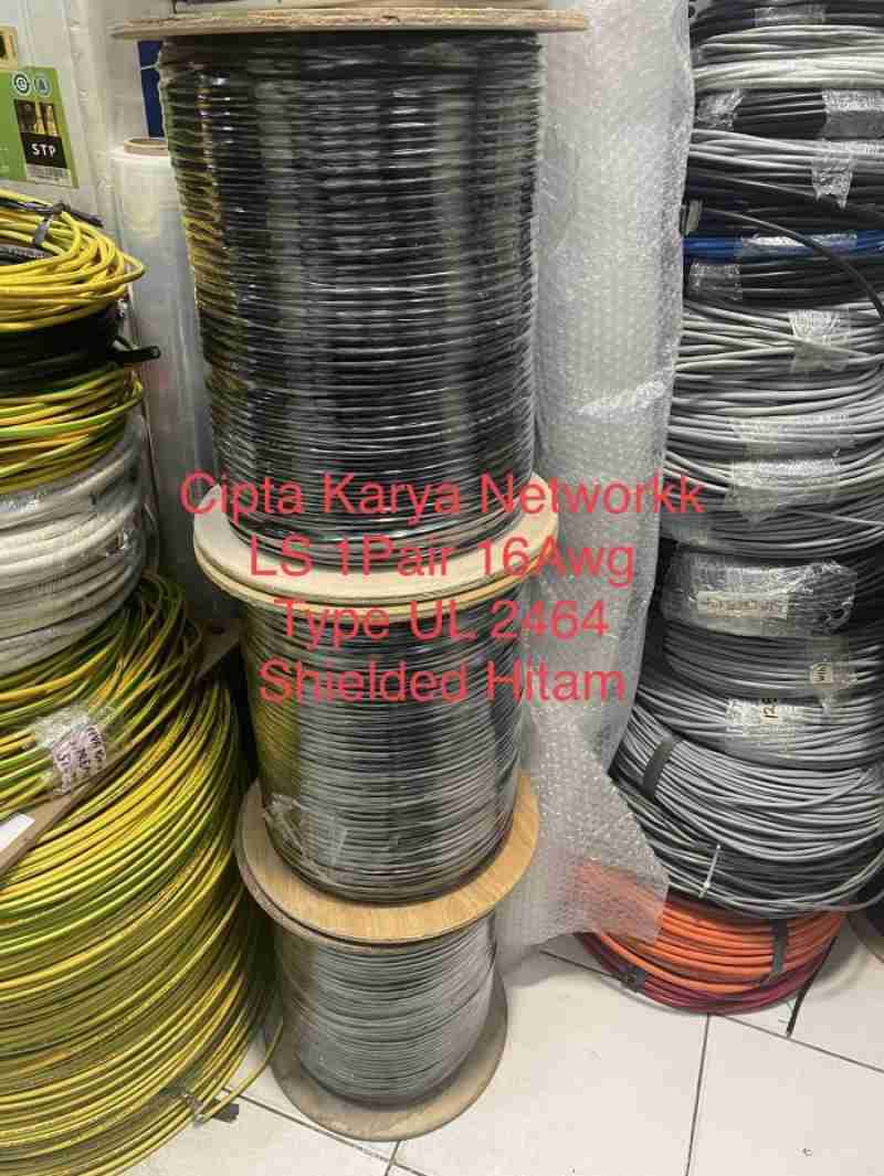 Promo Kabel Ls 1pair 16awg Shielded Ul2464 / Ls Cable 1 Pair 16 Awg ...