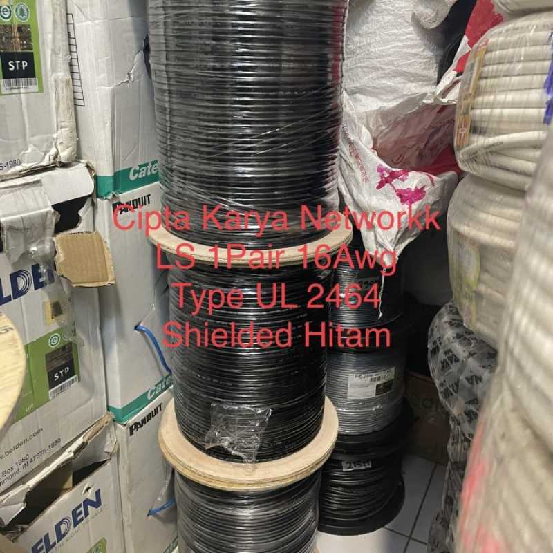 Promo Kabel Ls 1pair 16awg Shielded Ul2464 / Ls Cable 1 Pair 16 Awg ...