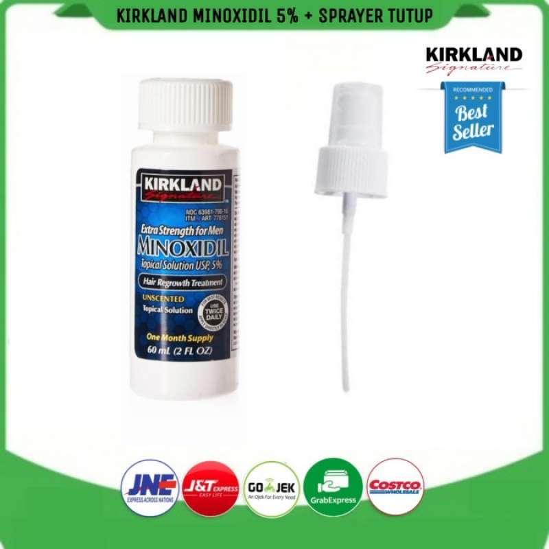 Promo Kirkland Minoxidil 5% + Sprayer - Spray Kirkland Minoxidil 5% ...