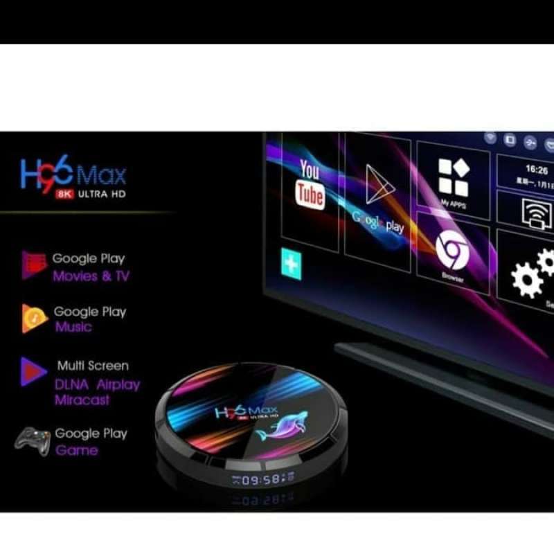 Promo Android Tv Box H96 Max X3 4Gb/128Gb Os 9 Wifi Dual Band Amlogic ...