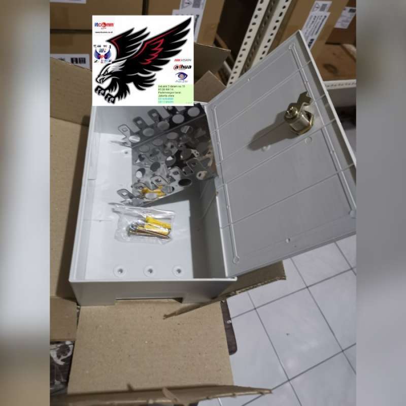 Promo Box Mdf 50 Pair Fiber Pelastik Plus Frame Bmf 5 Way Untuk Pabx ...