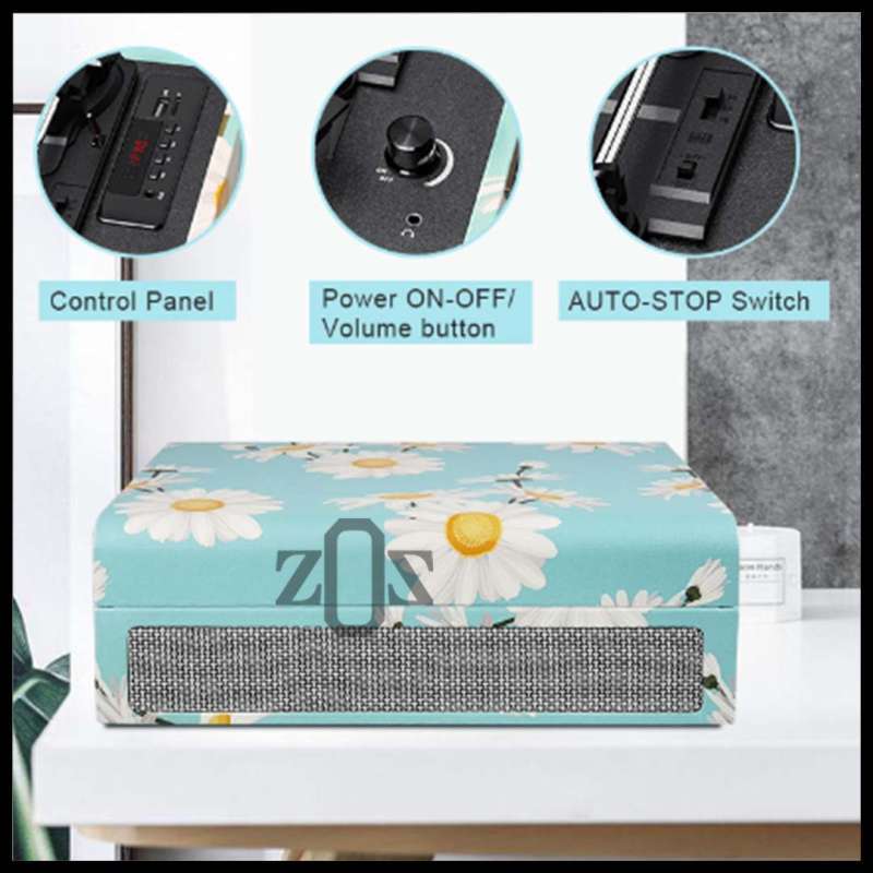 Jual Turntable Player Pemutar Piringan Hitam Vinyl Phonograph Bluetooth ...