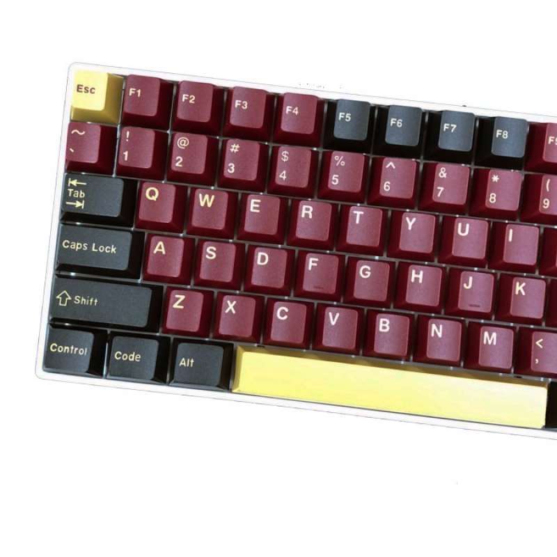 Promo KEYCAPS ABS RED SAMURAI CHERRY PROFILE DOUBLE SHOT MECHANICAL ...