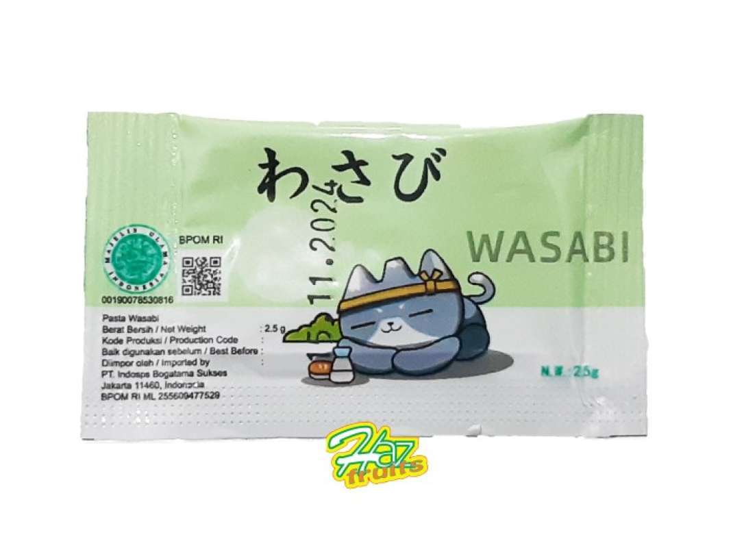 Jual Wasabi Sachet 2,5 gram Halal di Seller Haz Fruits - Karangayu ...