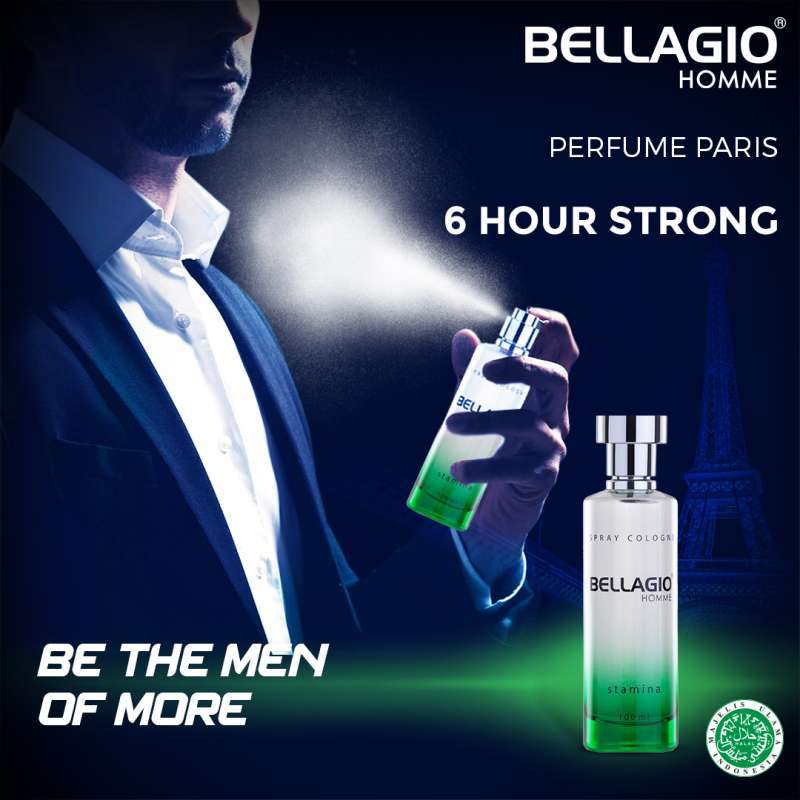 Promo Bellagio Spray Cologne Stamina (green, 100ml) X2 Diskon 20% Di ...
