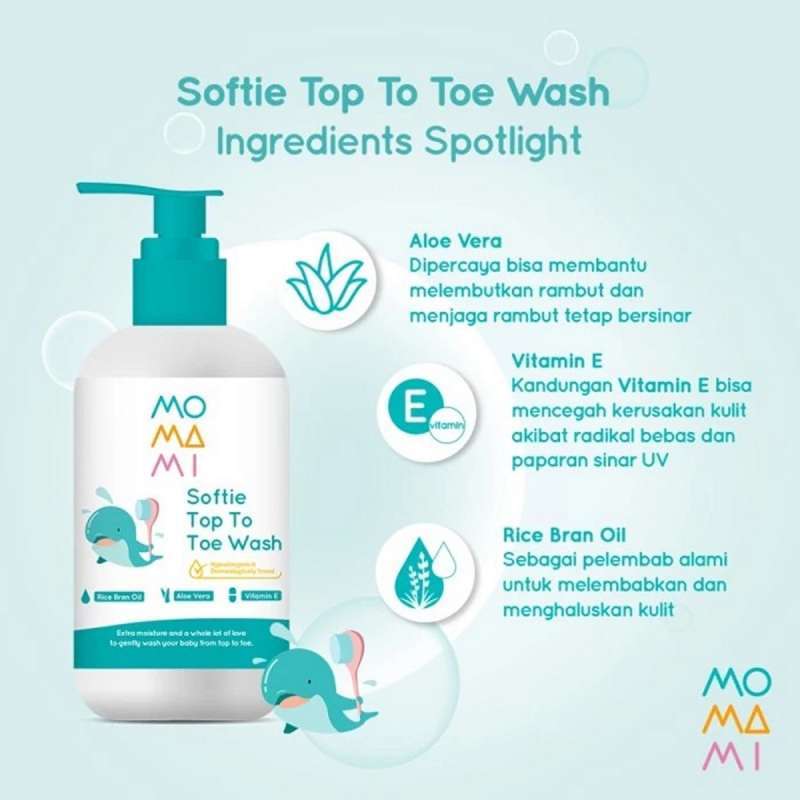Jual Momami Softie Top To Toe Wash 100ml Liquid 132132 Di Seller ...