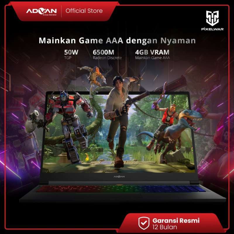 Jual READY !!! ADVAN PIXELWAR R5 6600H - 16GB 512GB RX6500M 4GB W11 162 ...