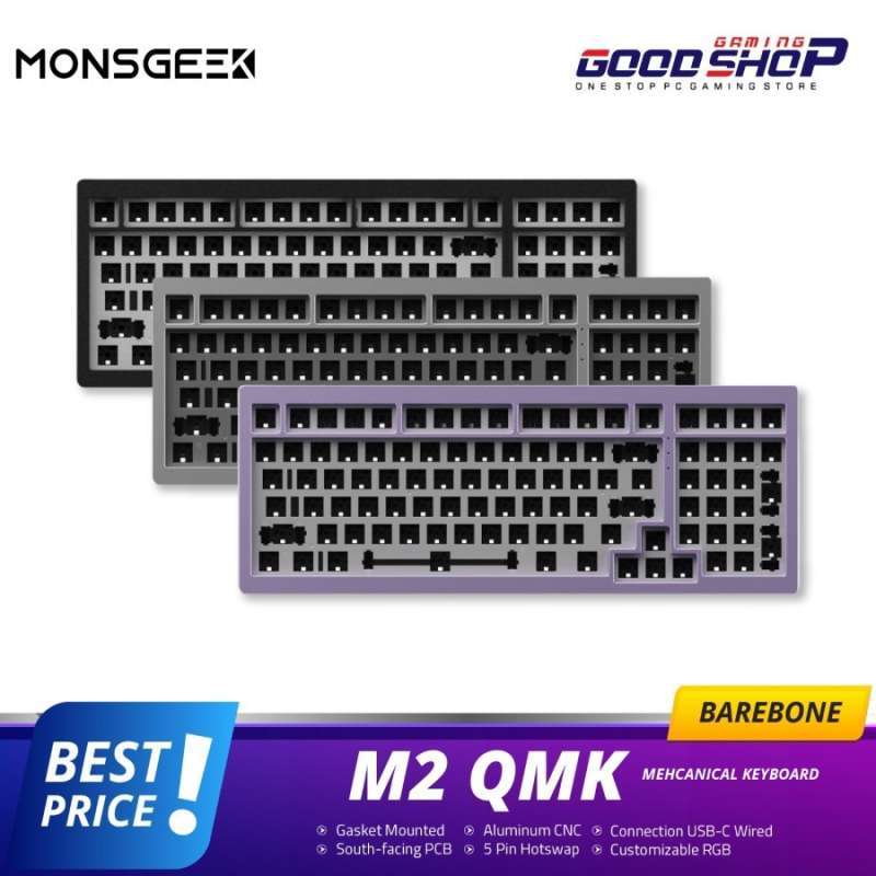 Promo MONSGEEK M2 BAREBONE - Keyboard Gaming - Black Diskon 14% di ...