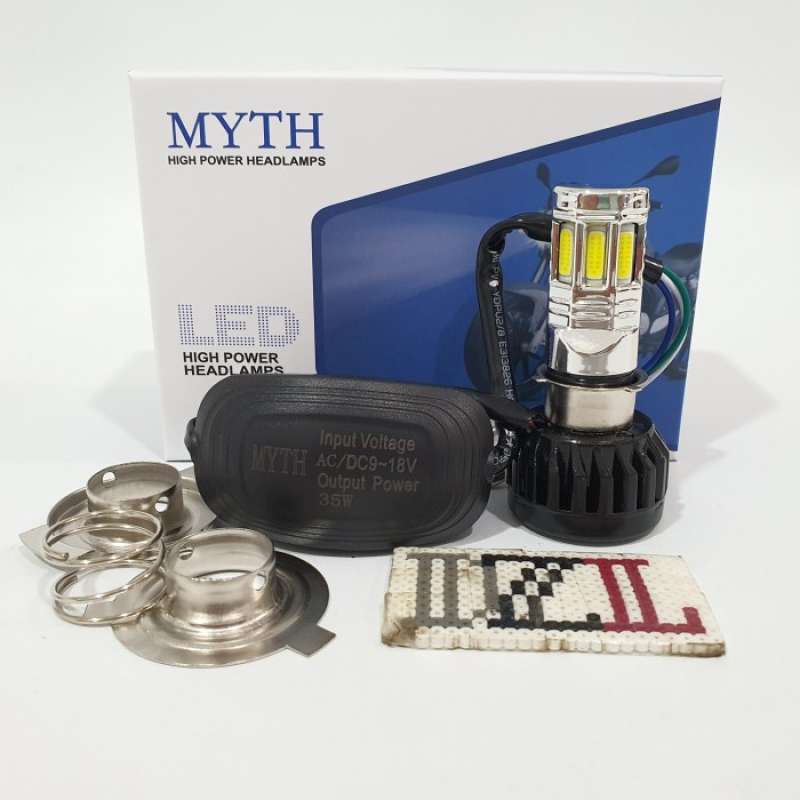 Promo Lampu Utama Led Myth 6 Sisi Headlamp H6 H4 Hs1 2500lm 6000k Ac Dan Dc Diskon 9% Di Seller ...
