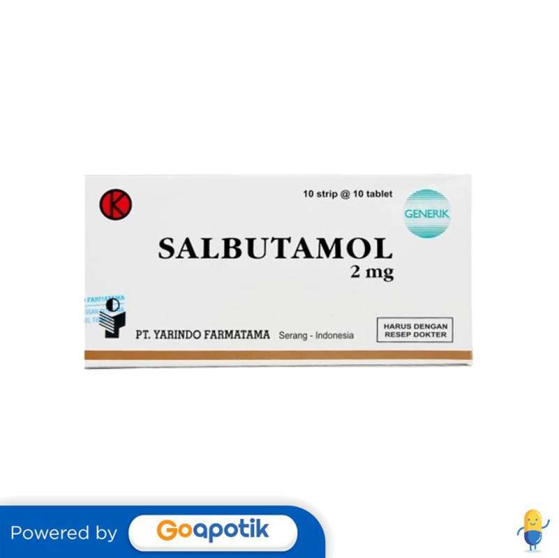 Jual SALBUTAMOL YARINDO 2 MG BOX 100 TABLET di Seller Apotek Adi Pharma ...