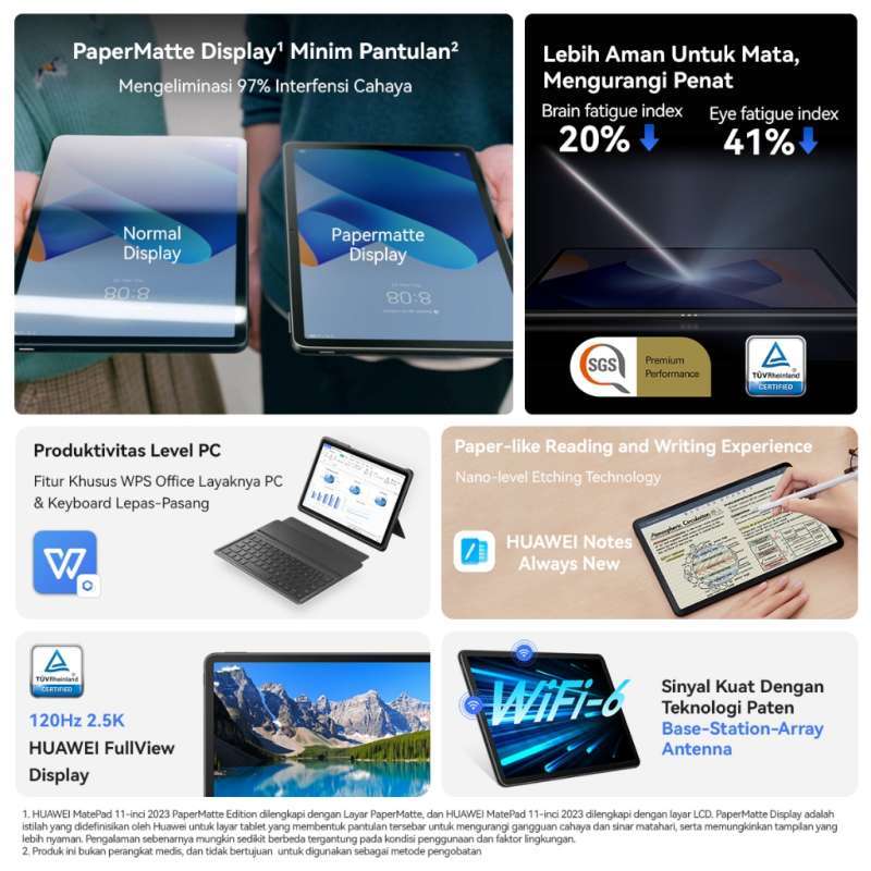 Jual HUAWEI MatePad 11 PaperMatte Edition 8+128GB | 120Hz | Gaansi ...