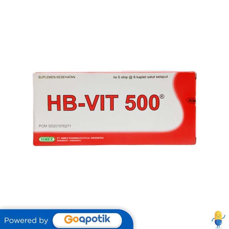 Jual Hb-vit 500 Box 30 Kaplet Di Seller Apotek Duta Farma Ii - Apotek ...