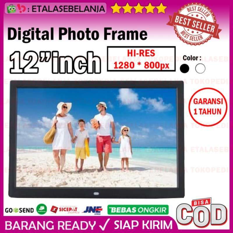 Promo New Photo Viewer Digital 12 Inch Bingkai Frame Foto Digital - Evd ...