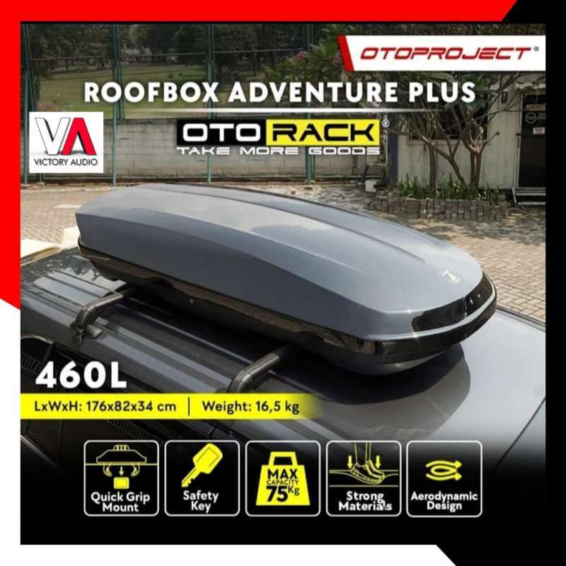 Promo Roof Box Mobil Otorack By Otoproject Adventure Plus Black Glossy ...