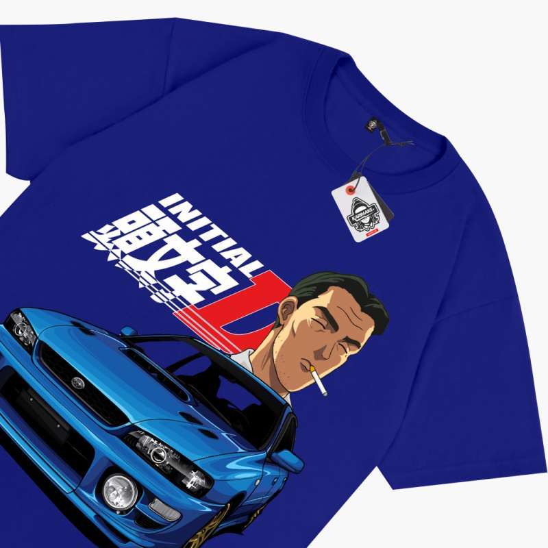 Promo Krmk Kaost Shirt Anime Initial D Subaru Impreza Wrx Sti Type R ...