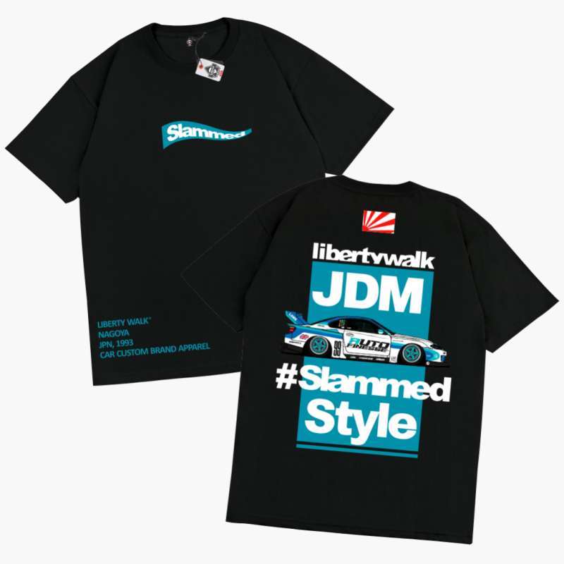 Promo KRMK Kaos T Shirt JDM LIBERTY WALK SLAMMED NISSAN SILVIA S15 AUTO ...