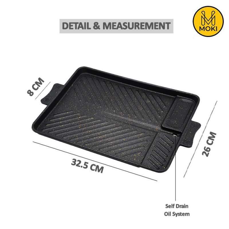 Promo Moki Korean Bbq Induction Grill Yakiniku Pan / Alat Panggang ...