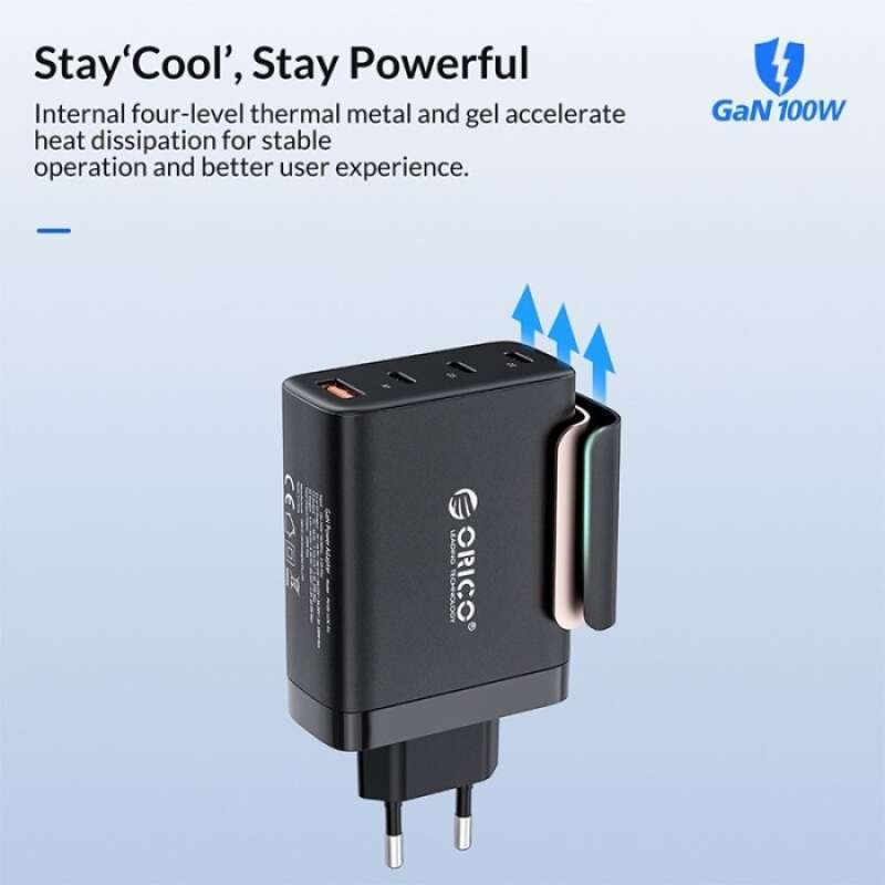 Jual Orico Pv100-1u3c 100w Usb Type C Charger Pd3.0 Qc4.0 Gan Di Seller ...