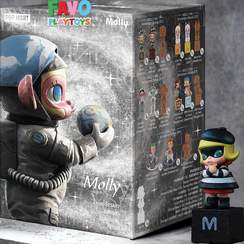 Promo POP MART Molly Anniversary Statues Classical Retro Series Blind ...