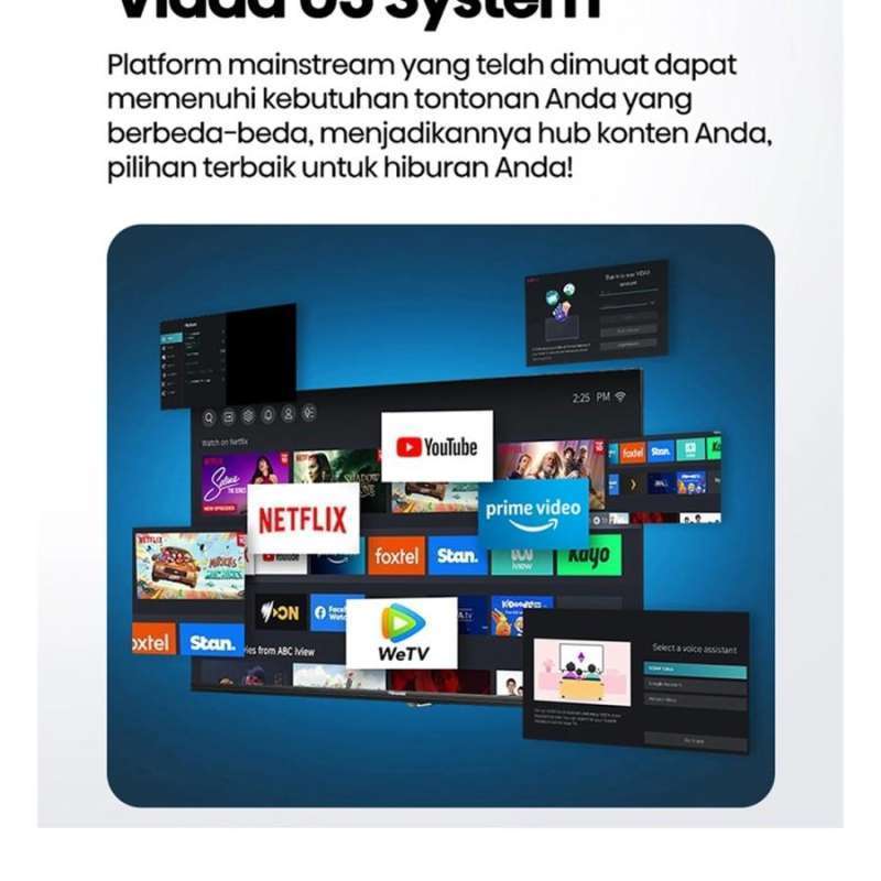 Jual Hisense 32e4h 32 Inch Vidaa Smart Hd Tv-bezelles Design-dual Band ...