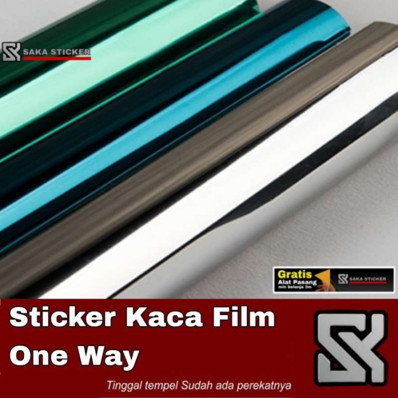Promo Kaca Film One Way Stiker Kaca Sticker Cermin 1Roll Full 50M & 30M Diskon 33% di Seller ...