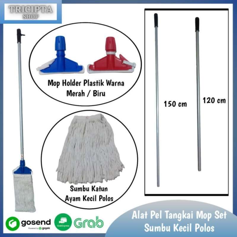 Promo Alat Pel Lantai Tangkai / Floor Wet Mop Set Berbagai Macam Ukuran ...