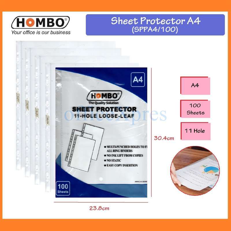 Jual Sheet Protector A4 / Document Protector / Plastik Sleeves 100 ...