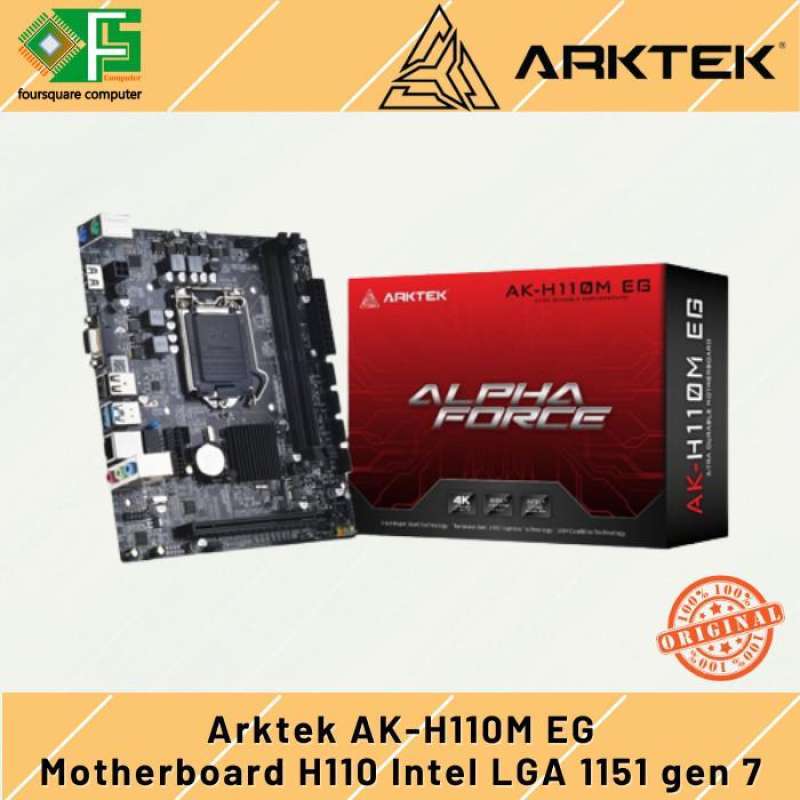 Jual Motherboard H110 Intel Lga 1151 Gen 7 Arktek Ak-h110m Eg Di Seller ...