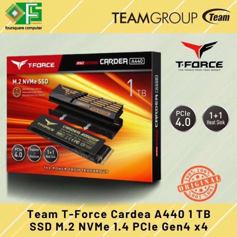 Jual Team T-force Cardea A440 1tb M.2 Nvme 1.4 Pcie Gen4x4 Ssd M2 Nvme ...