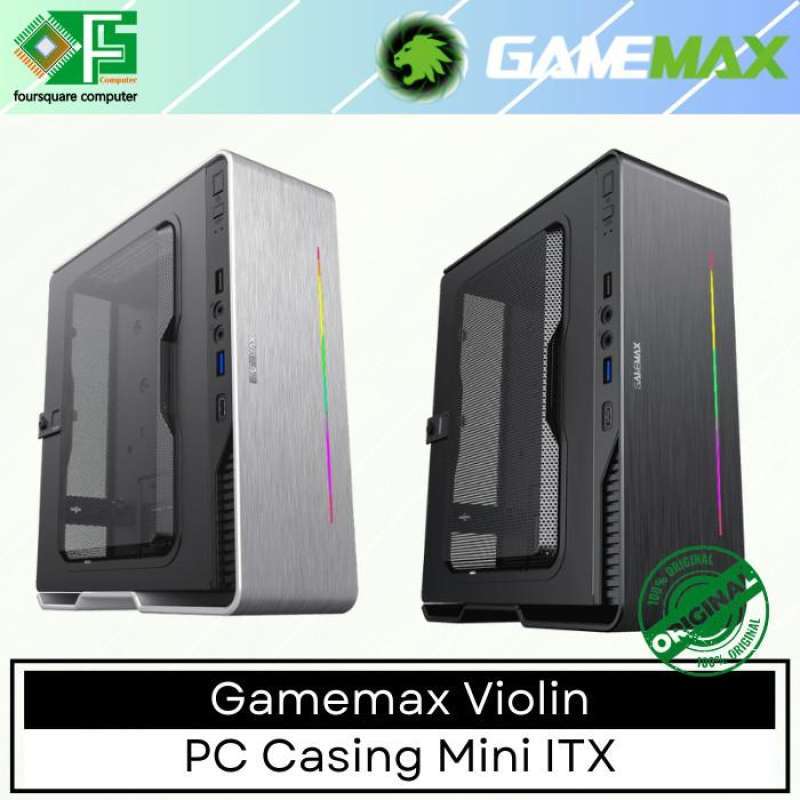 Jual Gamemax Violon Mini-itx Black White | Casing Mini Itx | Cpu Pc ...