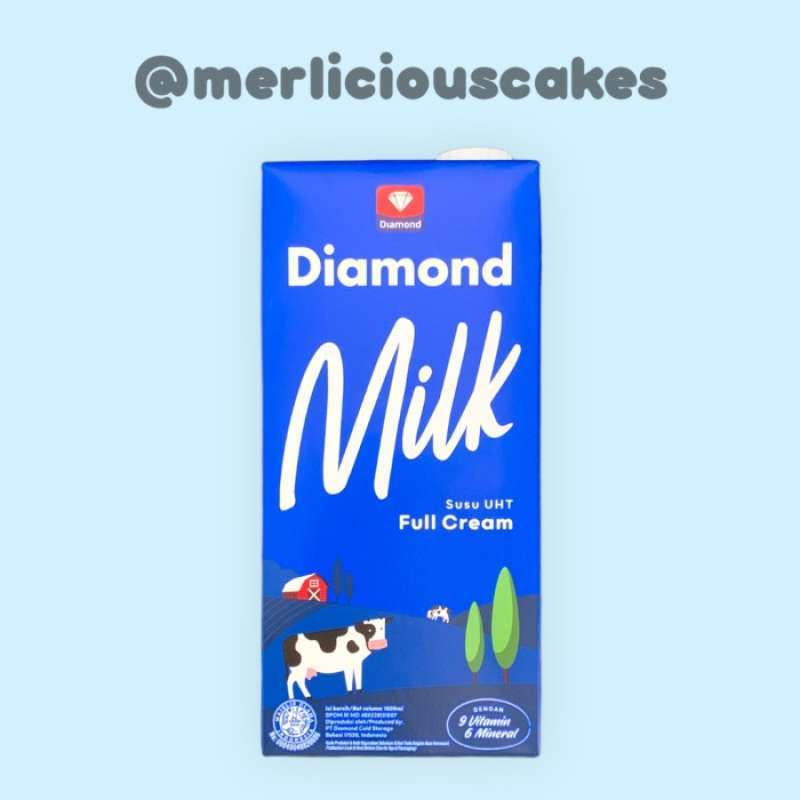 Jual Diamond Milk Susu Uht Full Cream 1 Liter Atau 1000 Ml Di Seller ...
