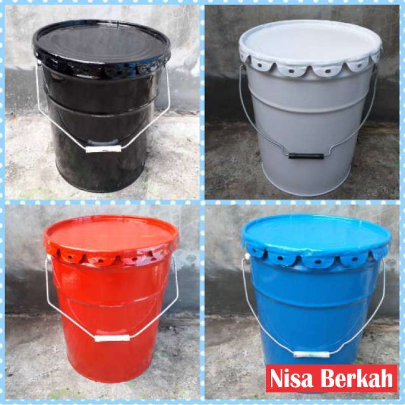 Promo Ember Kaleng Cat / Tempat Bakar Sampah Besi / Tong Sampah 20 ...