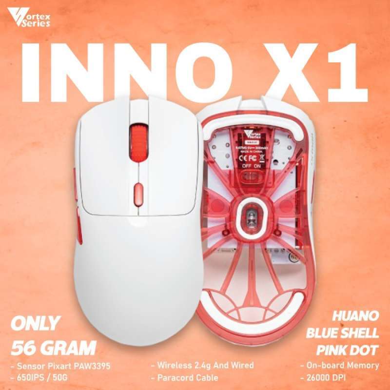 Promo New Vortexseries Inno X1 Superlight Wireless Gaming Mouse Promo Diskon 18% di Seller ...
