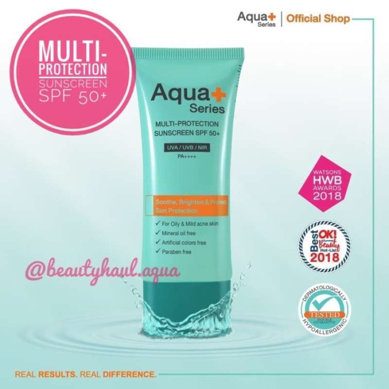 Promo Aqua+ / Aquaplus Series - Multi Protection Sunscreen Spf 50 ...
