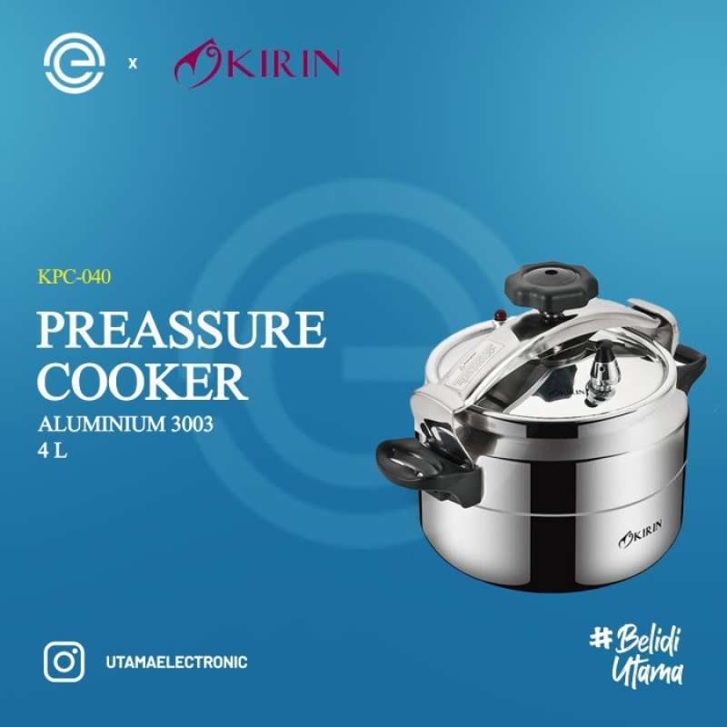 Promo KIRIN Panci Presto Induksi Aluminium 4 Liter KPC-040 Diskon 15% ...