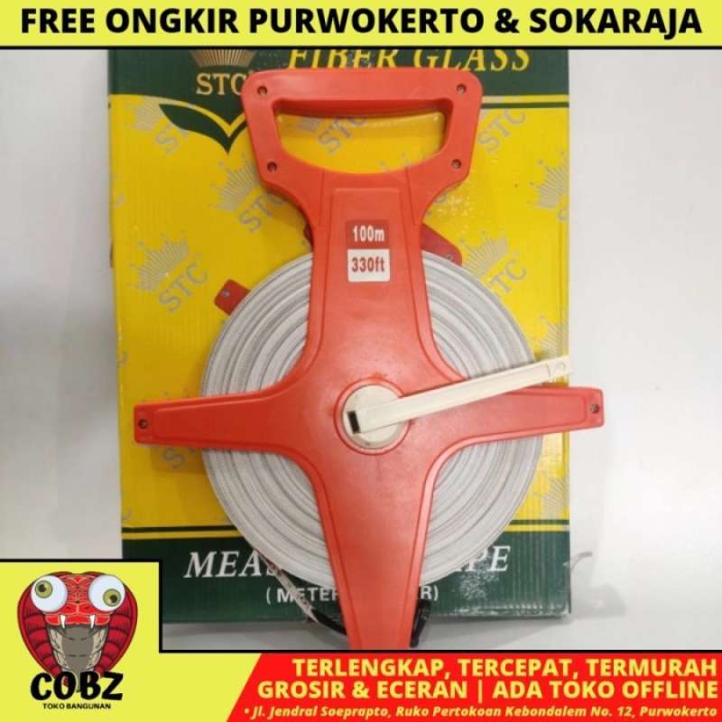 Jual 100 M / Stc Roll Meter Meteran Roll 100 Meter Di Seller Cobz ...