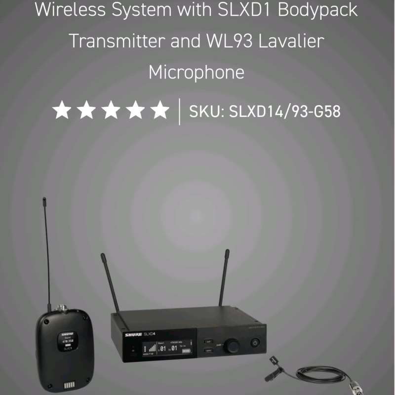 Jual Mic Shure Slxd 14 / 93 Wireless Mic Di Seller Happy Days Store ...