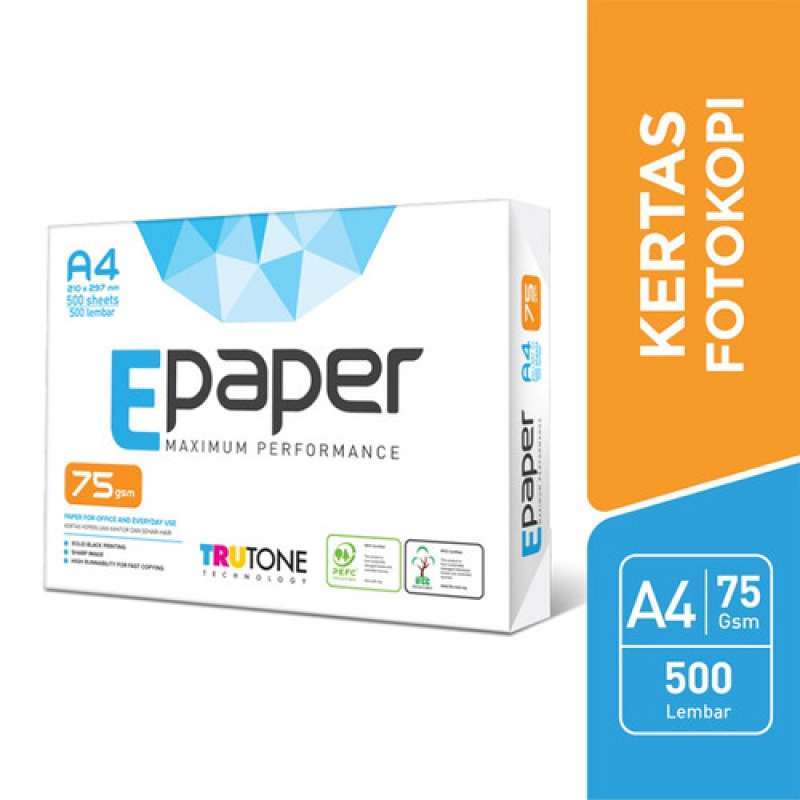 Jual Kertas Hvs A4 70gr E-paper Copy Paper 1 Rim Di Seller Qq ...