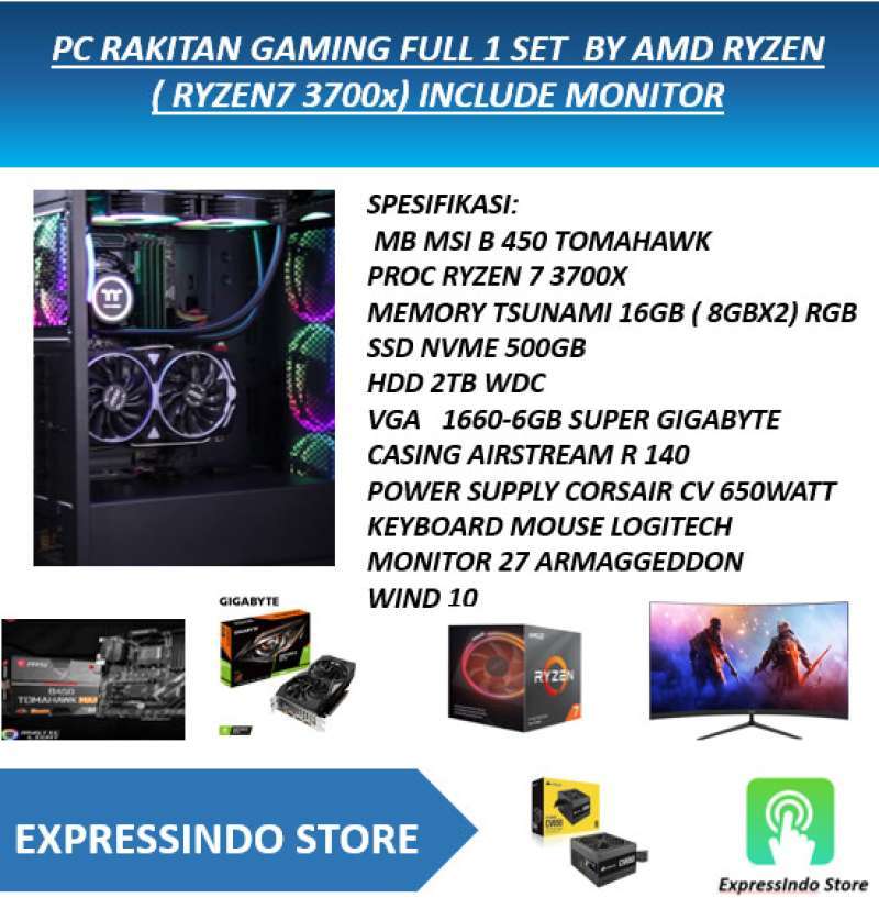 Jual Pc Gamong Rakitan Full Set Harga Termurah Dan Terbaru Di Blibli