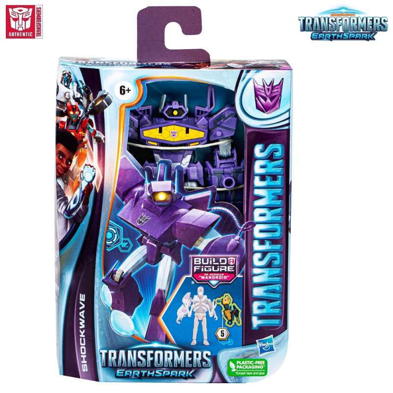 Jual Transformers Earthspark Deluxe Shockwave Figure Baf Mandroid Di ...