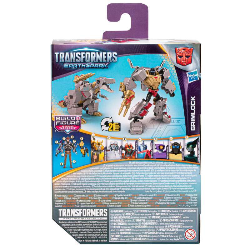 Promo Transformers Earthspark Deluxe Grimlock Figure Baf Mandroid ...