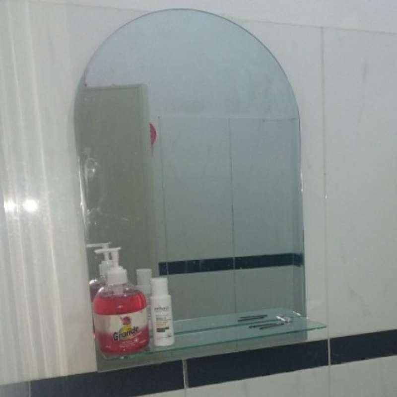Jual Kaca Cermin Wastafel Model 1/2 Oval Ukuran 40x60 Di Seller ...