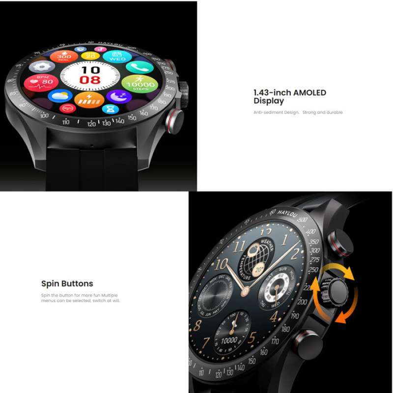 Jual Haylou Smartwatch Solar Pro LS18 Bluetooth Call - International ...