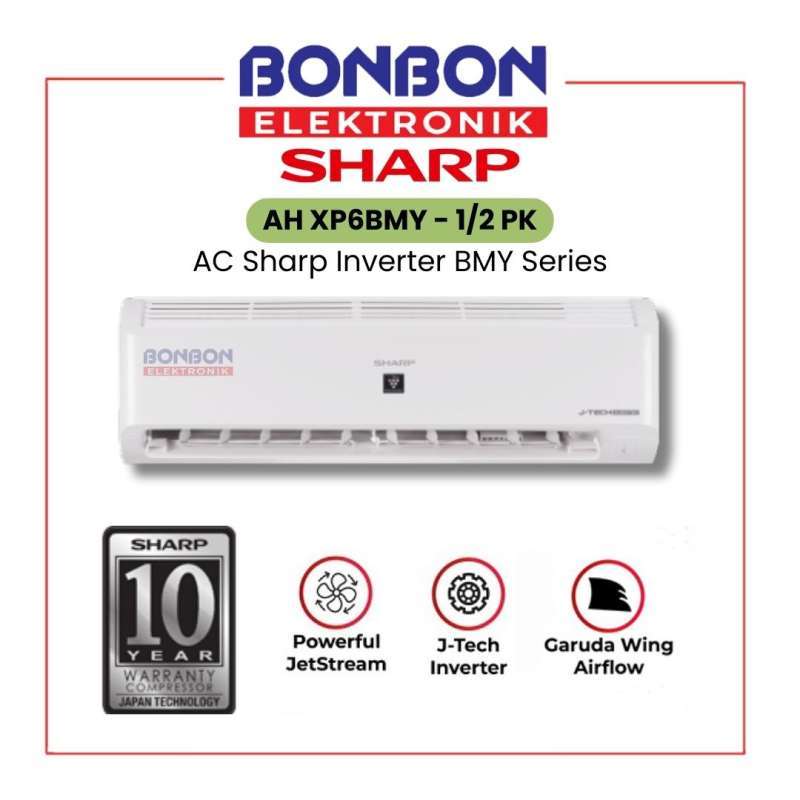 Promo Sharp AC Inverter BMY Series 1/2 PK AH XP6BMY / 0.5 PK AHXP6BMY Plasmacluster Diskon 5% di ...
