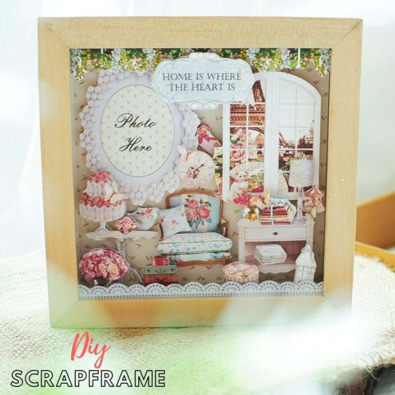 Jual Diy Scrap Frame Box Of Happiness Di Seller Omega Mart Online Shop ...